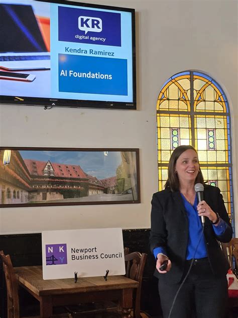 Great Job By Kendra Ramirez At The Newport Business Council Today As