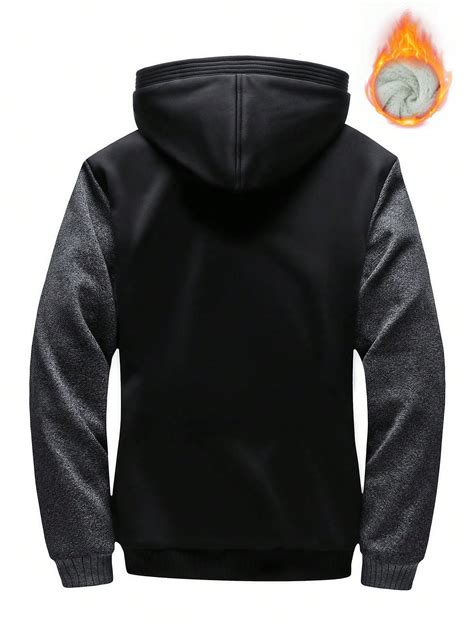 Manfinity Homme Men Teddy Lined Hooded Loose Jacket Shein Eur