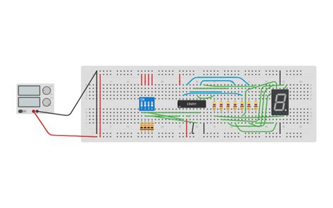 Circuit Design Practica 5 Decodificador Bcd A 7 Segmentos Tinkercad