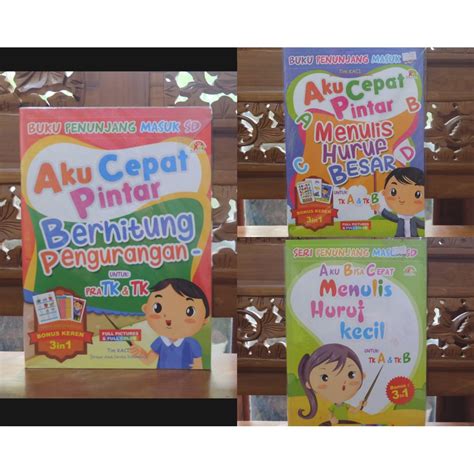 Jual BUKU PENUNJANG MASUK SD Buku Aktivitas Anak Aku Cepat Pintar Pengurangan Dan Menulis