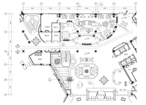 一层大堂平面布置图 1200 五星级酒店设计施工