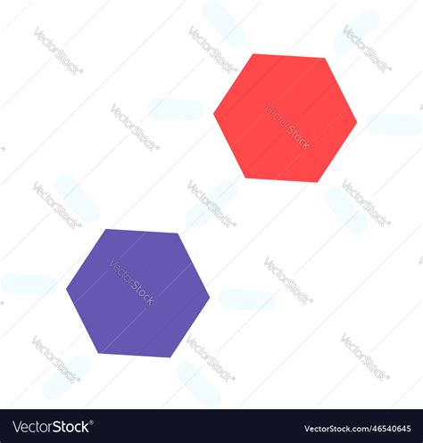 Simple Organic Protein Pair Structural Lattice Vector Image