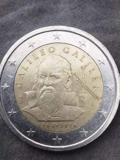PIÈCE 2 EUROS Italie commémorative 2014 R Galileo Galilei EUR 90 00