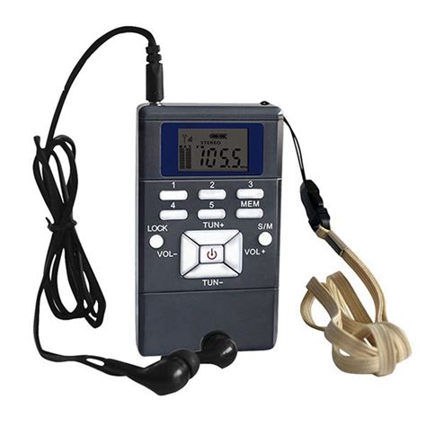 Цифровой Fm радиоприемник с мини динамиком портативный приемник дисплей серебристо серый