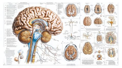 Guide Illustré De Lanatomie Du Système Neurologique Image Premium