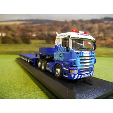 Oxford Atlas 1 76 Eddie Stobart Rail Scania R560 And Nooteboom Lowloader