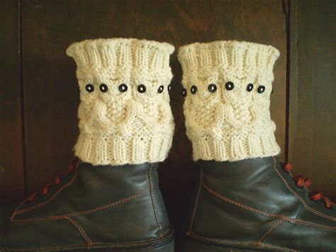 Ravelry Owl Boot Cuffs Pattern By Sarah Reynolds