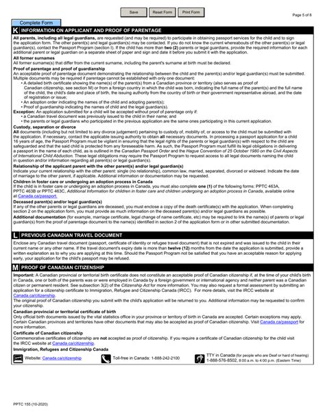 Form Pptc155 Fill Out Sign Online And Download Fillable Pdf Canada