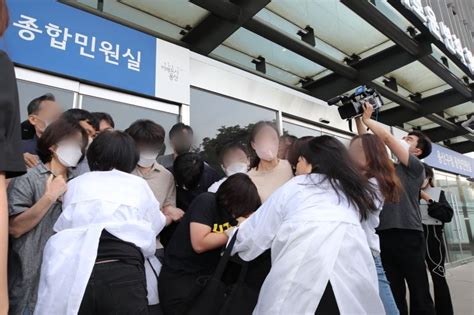 용산구 청사 보안 강화직원들 나서 유족 출입 저지 파이낸셜뉴스