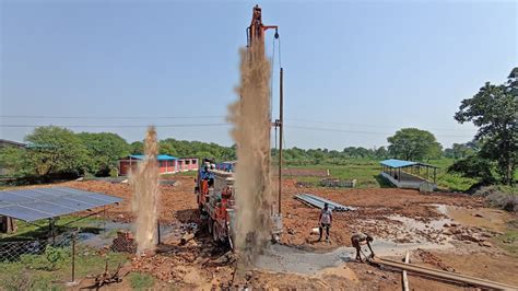 Borewell Digging Full Water In Just 128 Feet 20 Hp Motor Will Work Bore Well Water Drilling