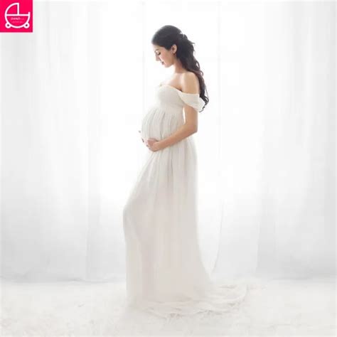 Long Maternity Photography Props Pregnancy Dress Photography Maternity