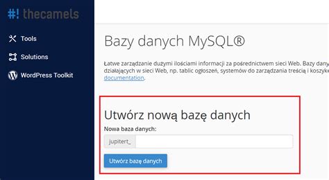 Zarz Dzanie Bazami Danych Mysql Na Hostingu Poradniki Thecamels