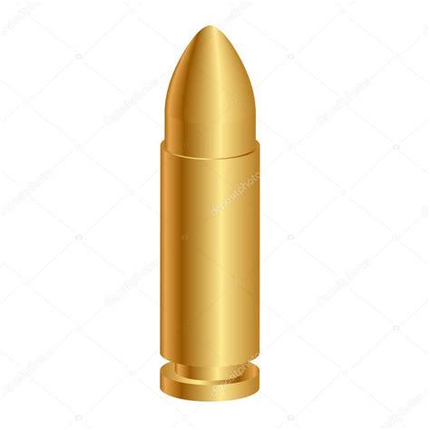 Vector Illustration Of 3d Bullet Stock Vector By ©yuliaglam 11273980