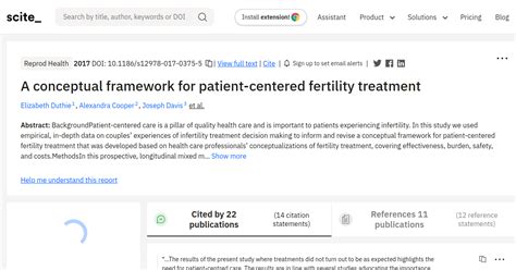 a conceptual framework for patient centered fertility treatment