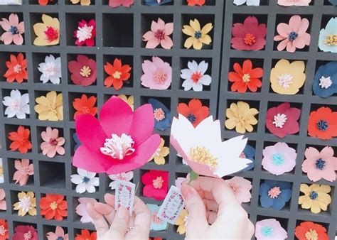 木の枝に結んだあとまで可愛い二条城の期間限定花みくじを引いてみたい marry マリー