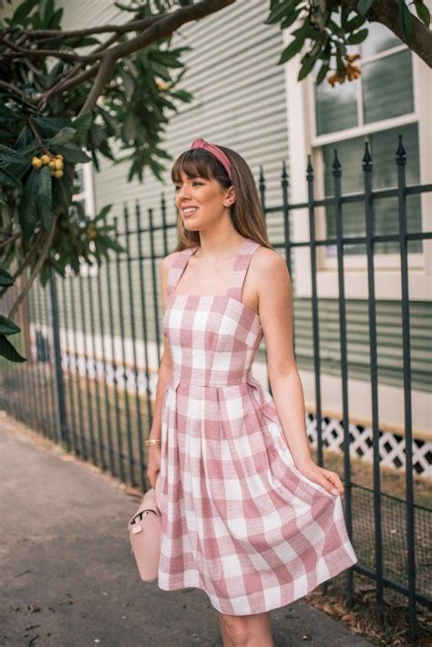 The Perfect White And Pink Gingham Dress Pink Gingham Dress