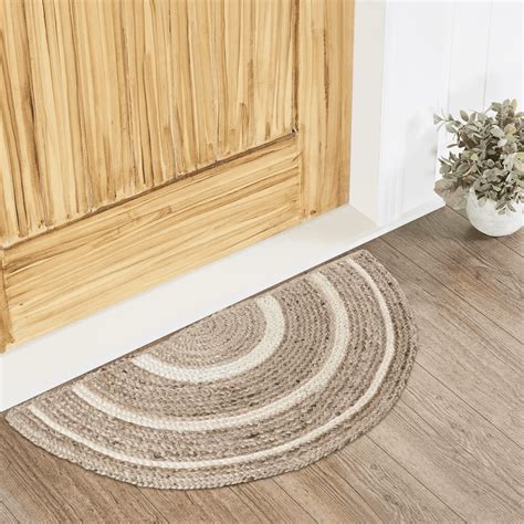 KLAVATE Indian Handmade Natural Jute Front Door Rug Outdoor Welcome Mat