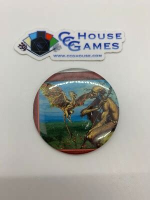 Magic The Gathering 2in Button Nalathni Dragon Made W Real Card