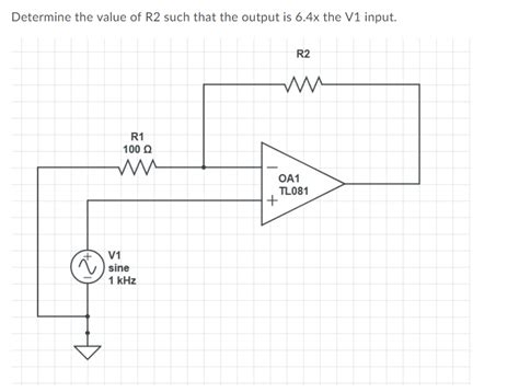 Solved Determine The Value Of R Such That The Output Is Chegg Com
