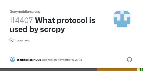 What Protocol Is Used By Scrcpy Issue 4407 Genymobile Scrcpy GitHub