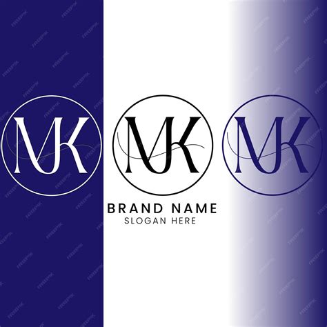 Premium Vector Mk Initial Letter Logo Design