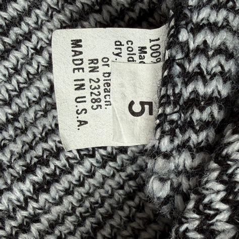 Vintage Adele Newspaper Print Sweater Medium Graphic Black White Retro