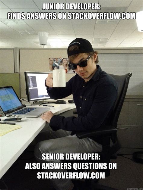 Junior Vs Senior Developer Meme Developer Languages What They Say About Your Salary This