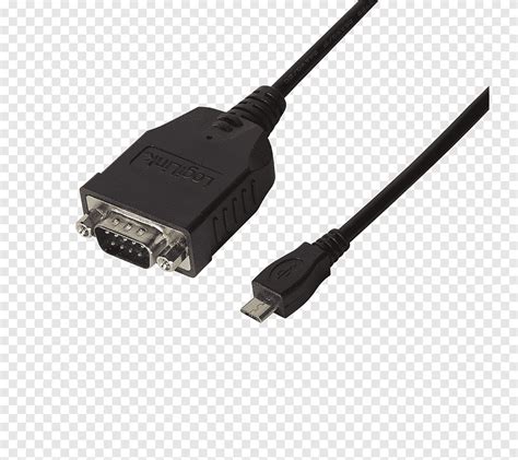 직렬 케이블 어댑터 Rs 232 Micro Usb 직렬 포트 Usb 전자 제품 어댑터 Png Pngegg