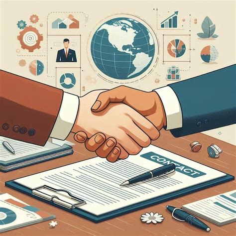 Handshake After Successful Negotiation Premium AI Generated Image