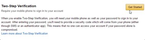 How To Enable Two Step Verification On Amazon Com Accounts