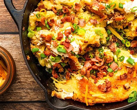 Smoked Mashed Potatoes With Crispy Bacon And Cheese Simply Meat Smoking