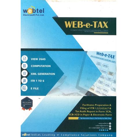 Webtel Web E Tax 2 User Software For Fy 2025 26