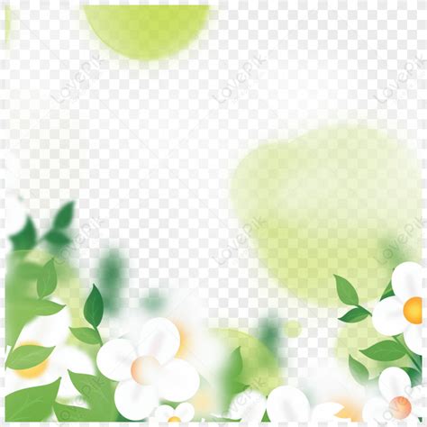 만화 종이 잘라 꽃 일러스트 봄 조명 효과 테두리클립 아트화훼 Png 일러스트 무료 다운로드 Lovepik