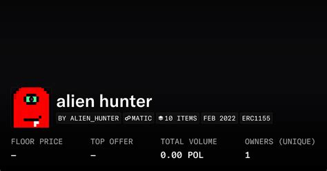 Alien Hunter Collection Opensea