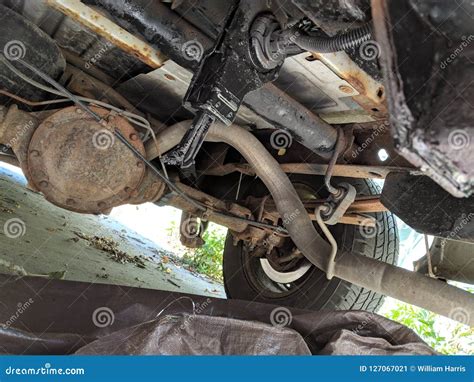 Under The Chassy Stock Image Image Of Chassy Work 127067021