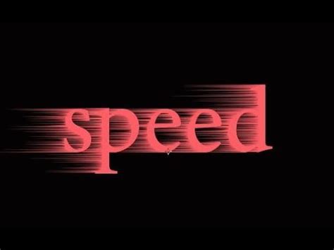 Speed Text Effect In Adobe Photoshop CC 2017 (How to create speed text ...