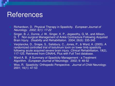 Ppt Spasticity What Causes It And Can It Be Inhibited Powerpoint