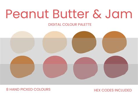 Peanut Butter And Jam Digital Colour Palette Brand Colour Palette