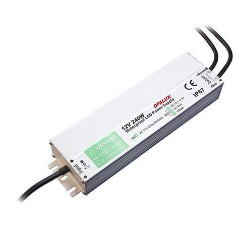 Fuente De Poder Al 12v 20a 240w Opalux Ip67 Op F12v20a Ip67 Digitronik