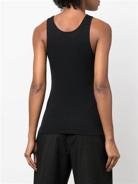 Toteme Fine Curved Ribbed Tank Top Farfetch