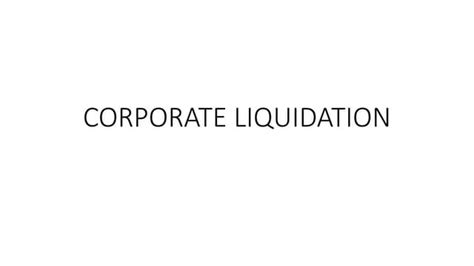 Corporate Liquidation Statement Of Affairs Pptx