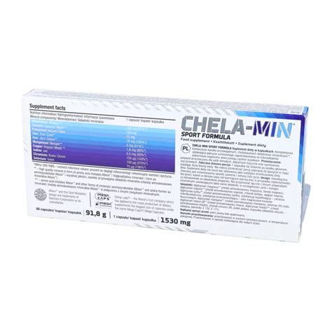 Olimp CHELA-MIN SPORT FORMULA - kompleksowa kompozycja minerałów, 60 ...