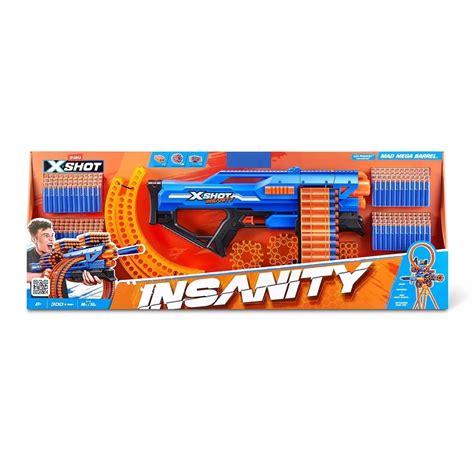 X Shot Insanity Mega Barrel Blaster For Indoor Playground Fun Walmart