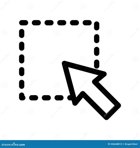 Select Element Linear Logo Mark In Black And White Stock Vector Illustration Of Simple