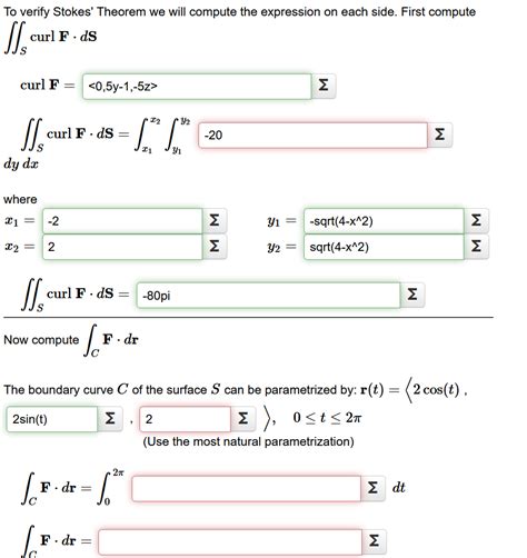 To Verify Stokes Theorem We Will Compute The
