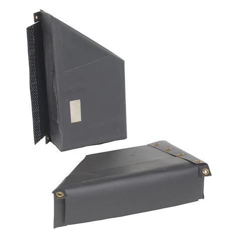 Vinyl Dock Seal Draft Blocker 24in Length Black Yellow Certified Material Testing Products