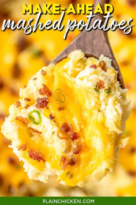 Make Ahead Mashed Potatoes Plain Chicken