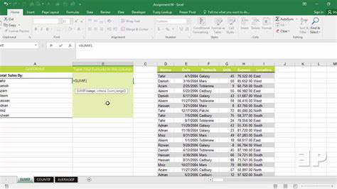 Summarizing Your Data Using Excel Sumif Function Urdu Youtube