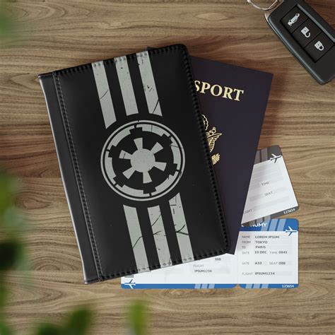 Galactic Empire Passport Cover Jedi Passport Holder Gray Jedi Geek