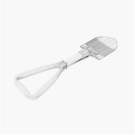 Foldable Mini Shovel Unfolded 3d Model Download Tools On